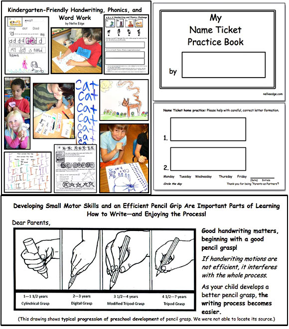 Kindergarten-Friendly Handwriting, Phonics, and Word Work: - Nellie ...