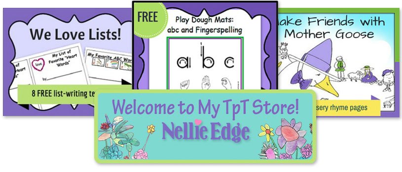 tpt-nellie-edge-free-kindergarten-resources - Nellie Edge Seminars and ...