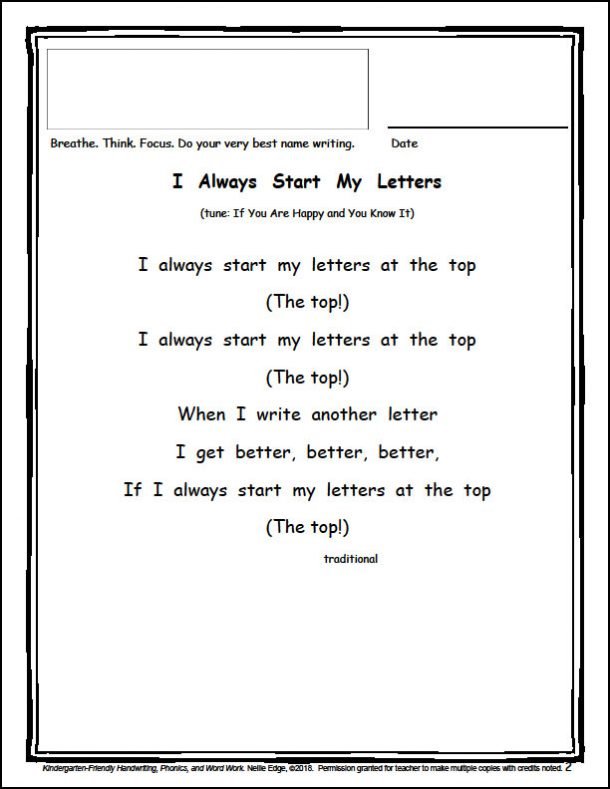 30 Essential Handwriting Lessons - Nellie Edge Kindergarten Resources