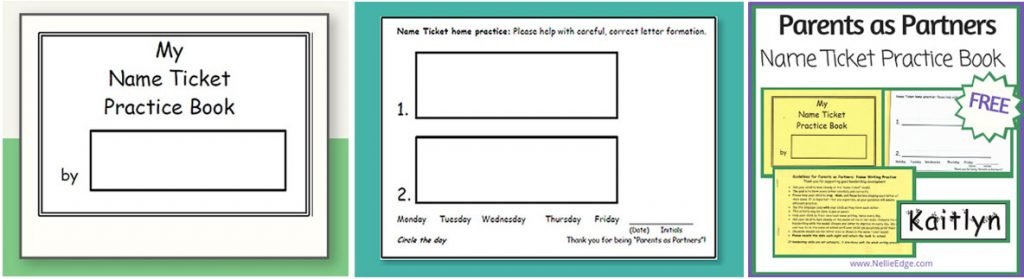 7 Kindergarten Name Writing Tips with Family Practice Book