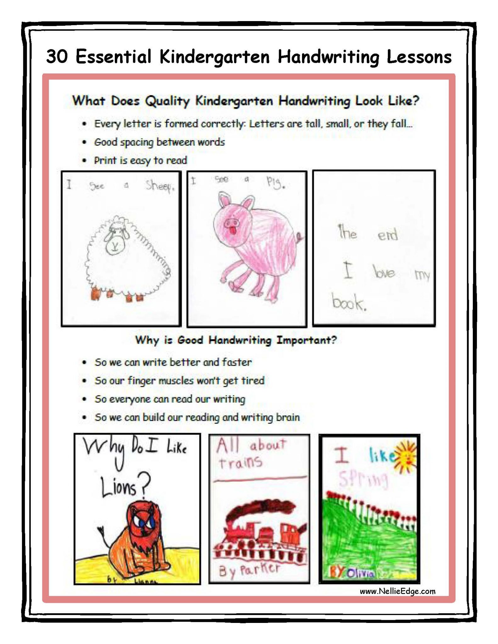 Kindergarten Writing Workshop #1 with Nellie Edge
