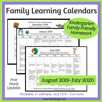 Family-Friendly Homework Calendar - Nellie Edge Seminars and Resources