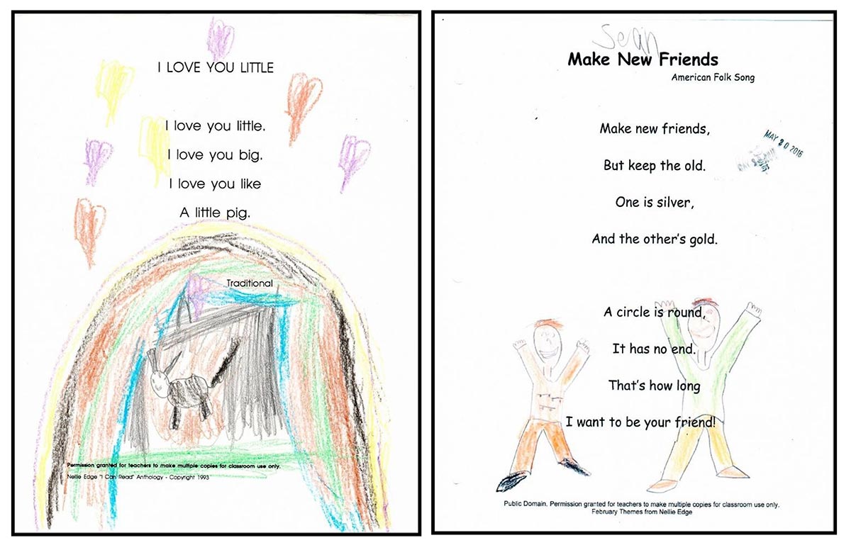 February Poetry Notebook Freebie