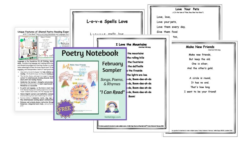February Poetry Notebook Freebie
