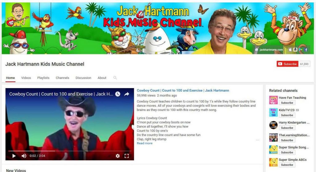 Top Ten Kindergarten YouTube Channels