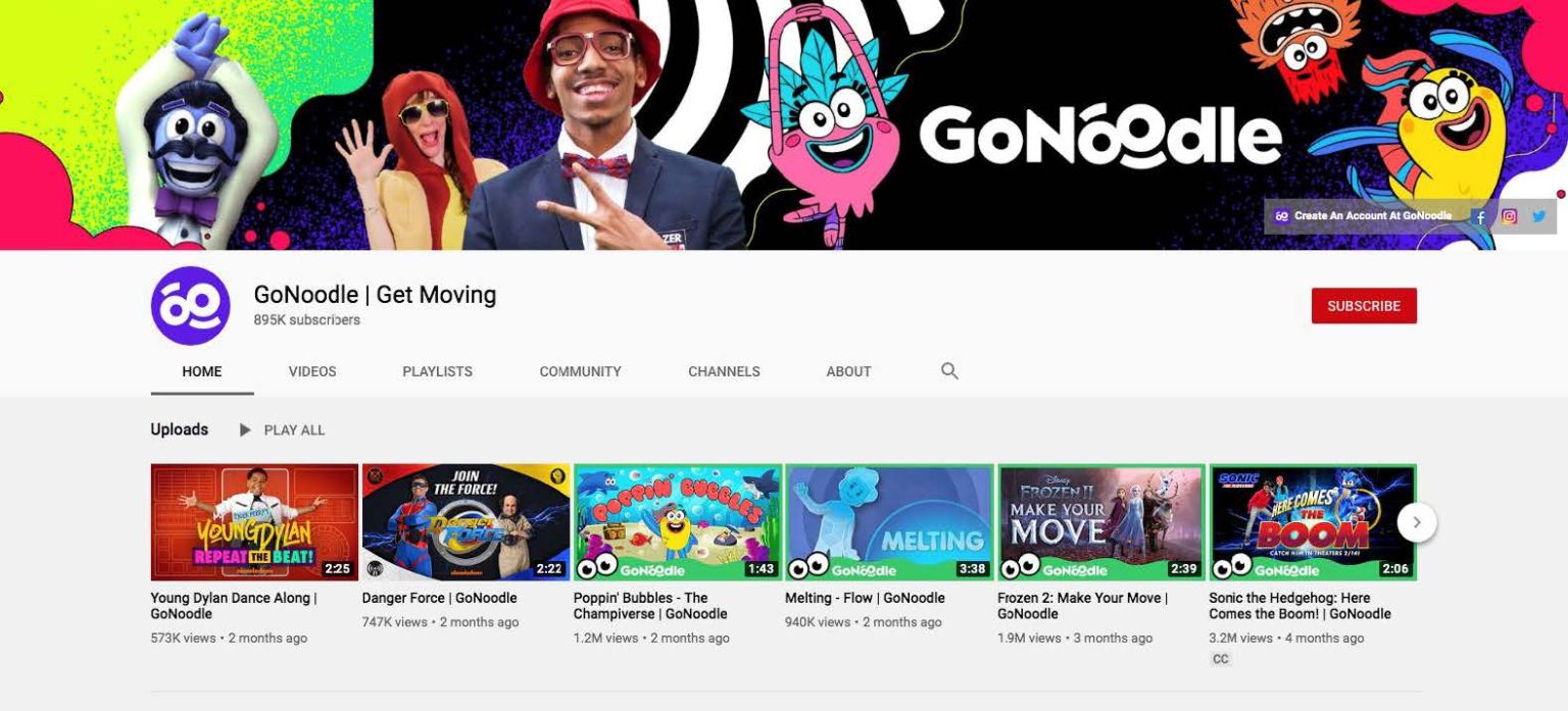 Top Ten Kindergarten YouTube Channels