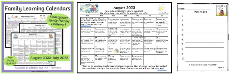 Welcome Families with a Customizable Monthly Learning Calendar