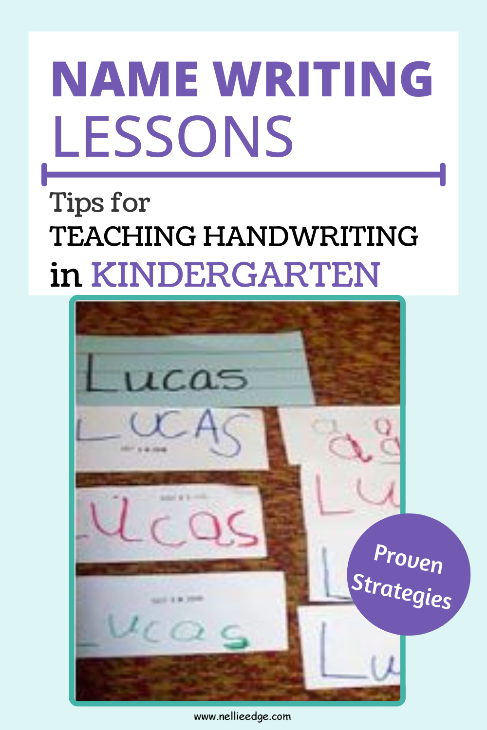 Kindergarten Name Writing Tips