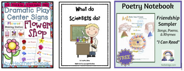 12 Favorite Kindergarten FREEBIES on TPT