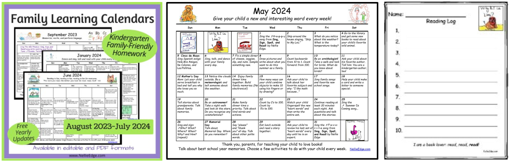 Welcome Families with a Customizable Monthly Learning Calendar