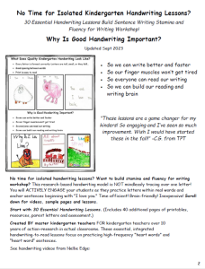 Best Practices in Kindergarten-Friendly Handwriting: Literacy eBook! by ...