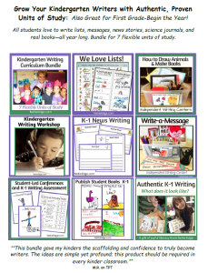 Build the Best Kindergarten Writing Workshop Model Ever!